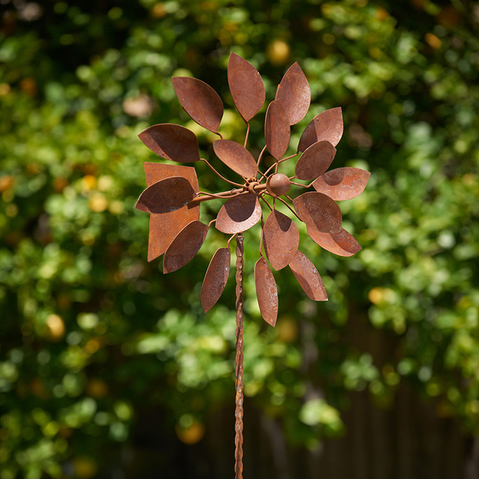 Wind Spinner Petal Power Rust – Planters Gardens